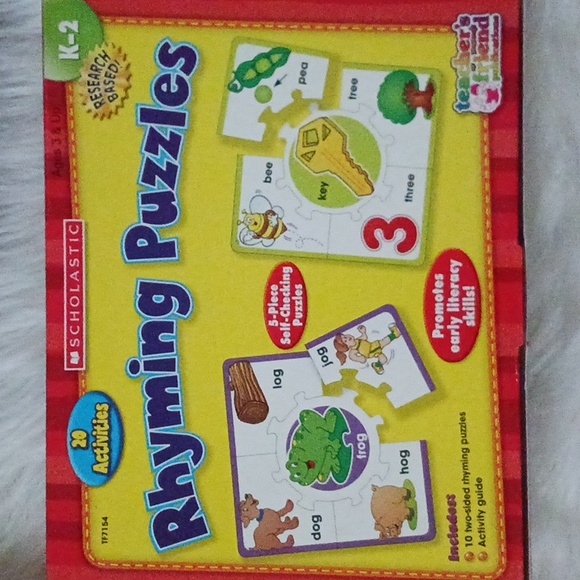 Scholastic | Toys | Scholastic Rhyming Puzzles | Poshmark